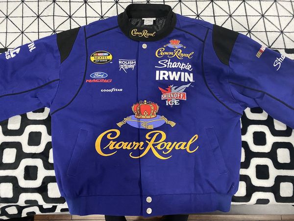 NASCAR Racing Track Jacket Crown Royal NASCAR Court Purple | Grailed
