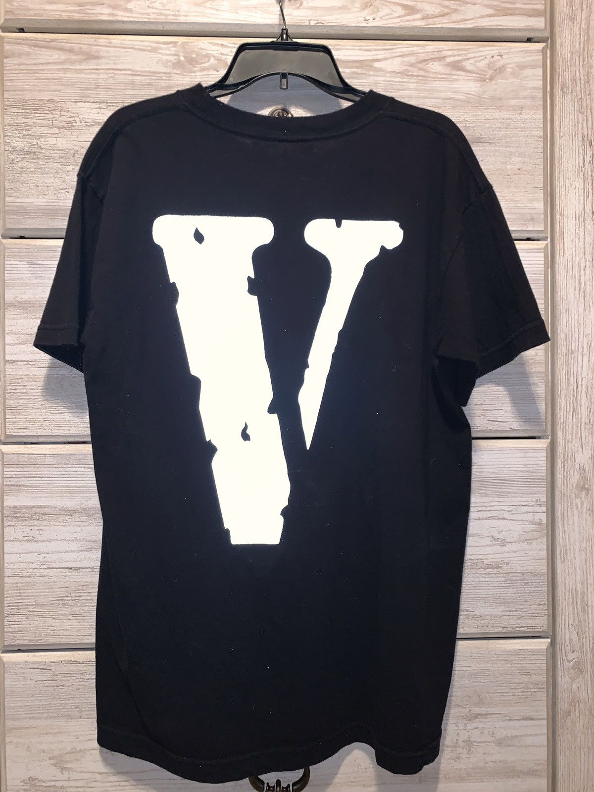 Vlone Vlone 3M Reflective Staple Tee Black | Grailed
