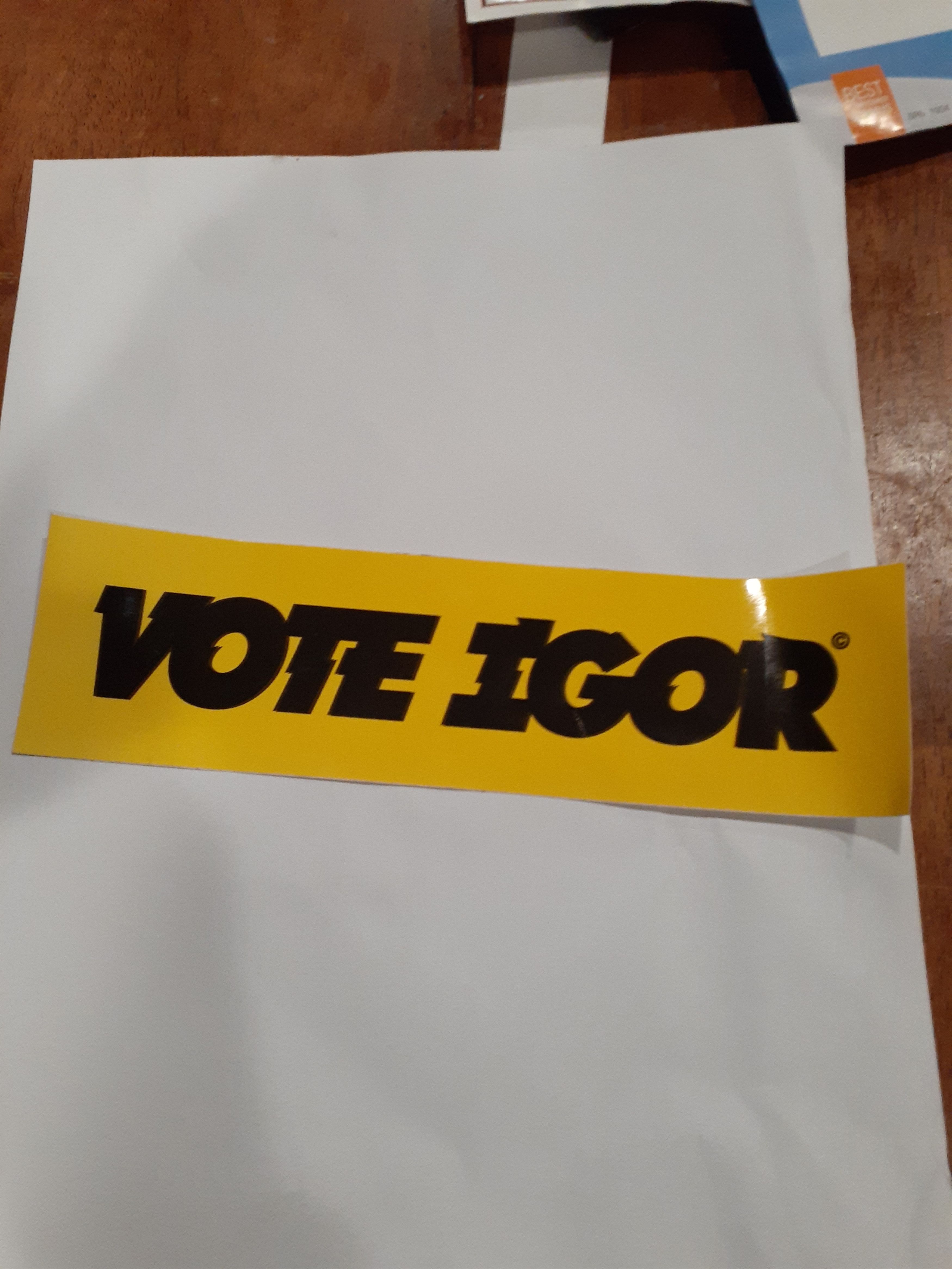 Golf Wang golf wang vote igor sticker | Grailed