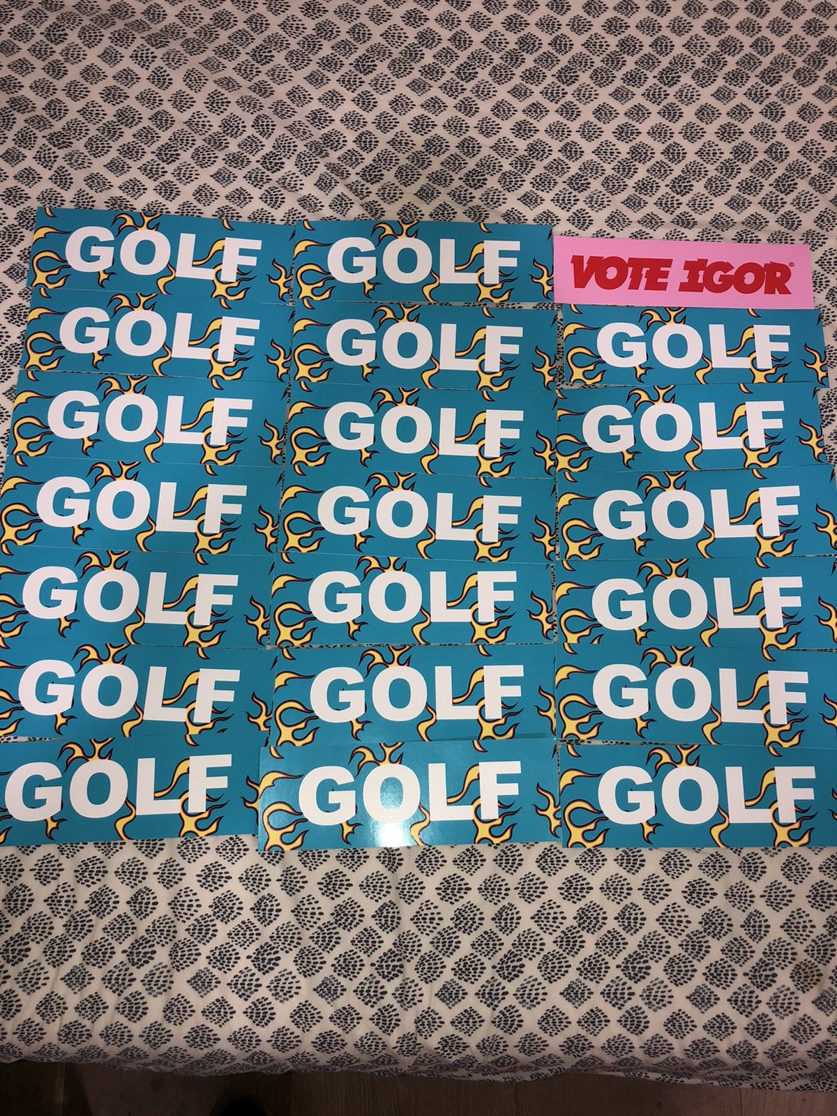 Golf Wang Golf Wang Flame Stickers | Grailed