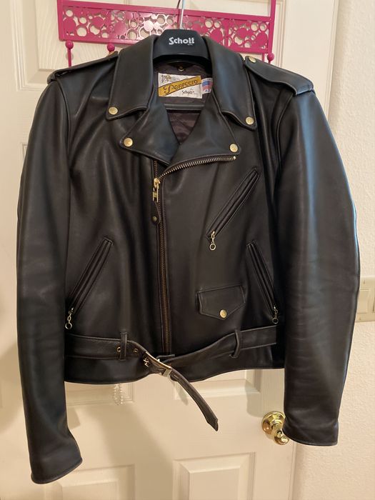 Schott Schott Perfecto 618 size 42 brown leather motorcycle jacket | Grailed