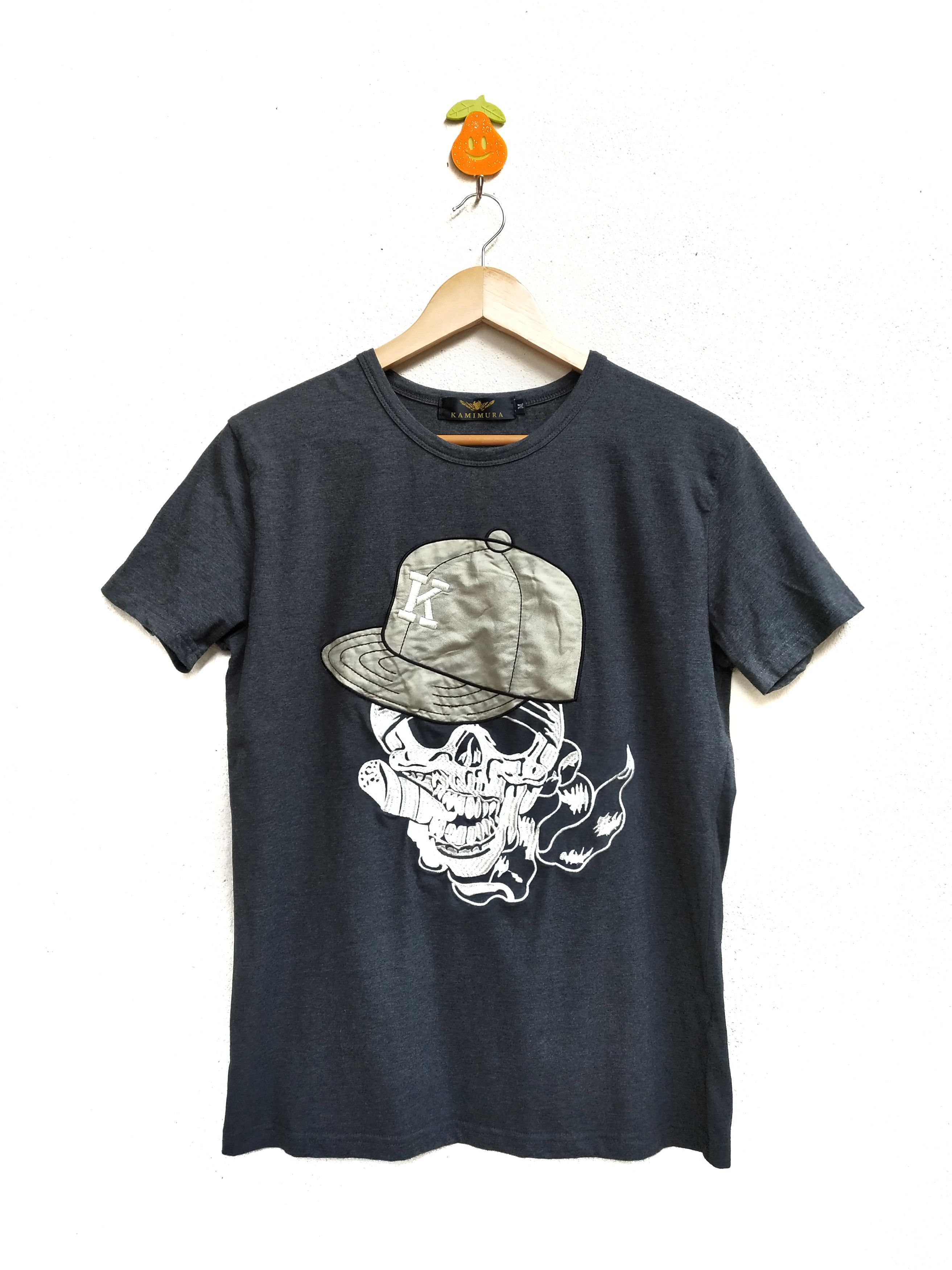 Japanese Brand Kamimura With Skull Aplication Tee | Grailed