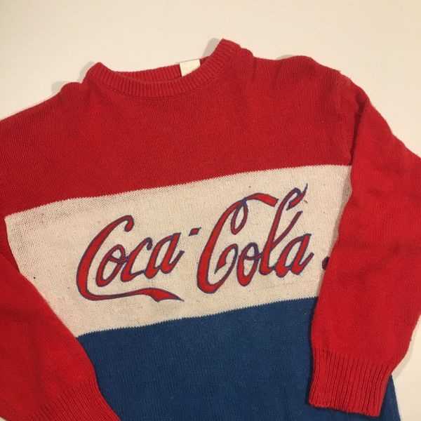 Vintage 80’s Coca Cola Silk Blend Knit Sweater | Grailed