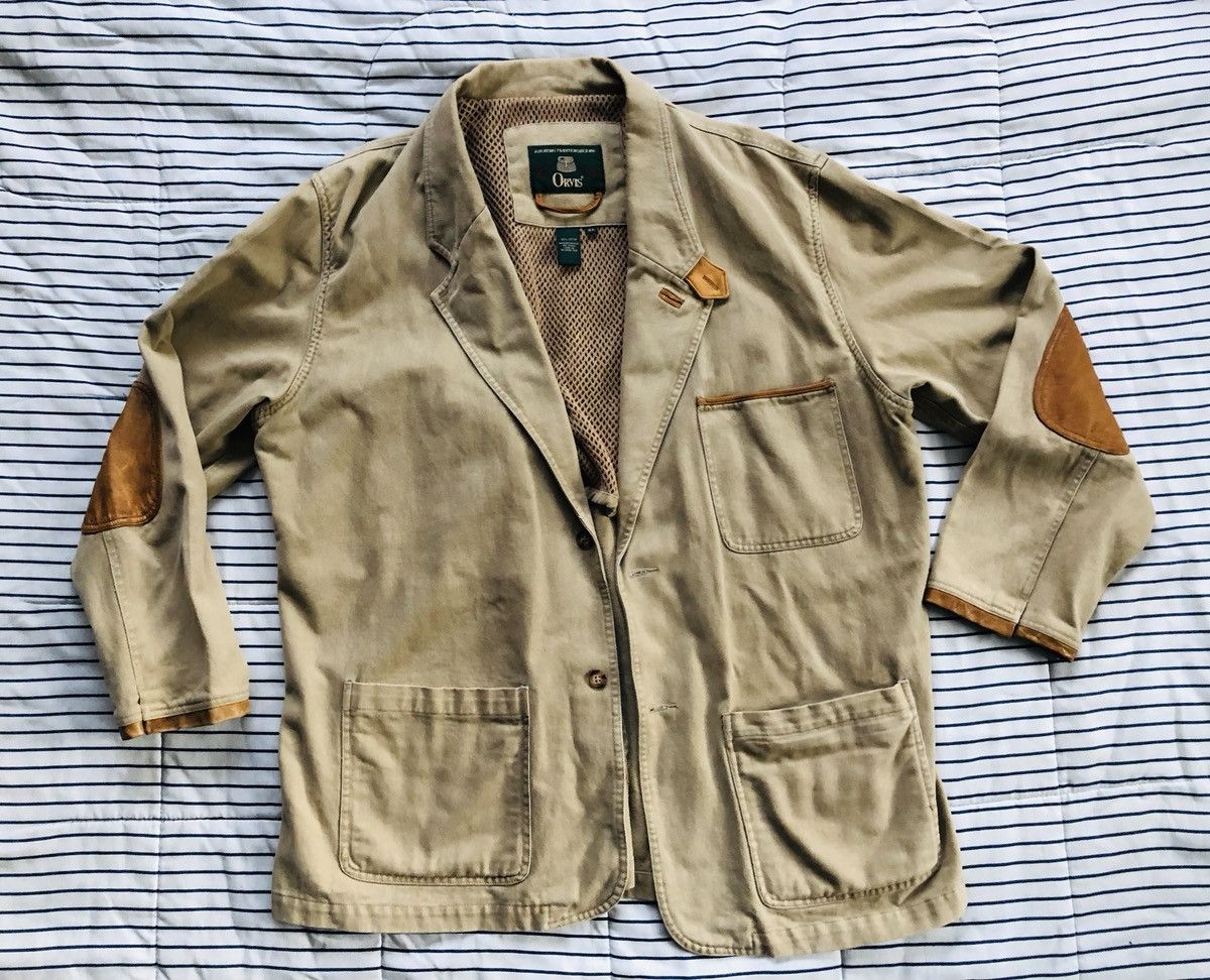 Orvis Vtg Orvis Safari Hunting Field Coat Jacket Elbow Patches XL | Grailed