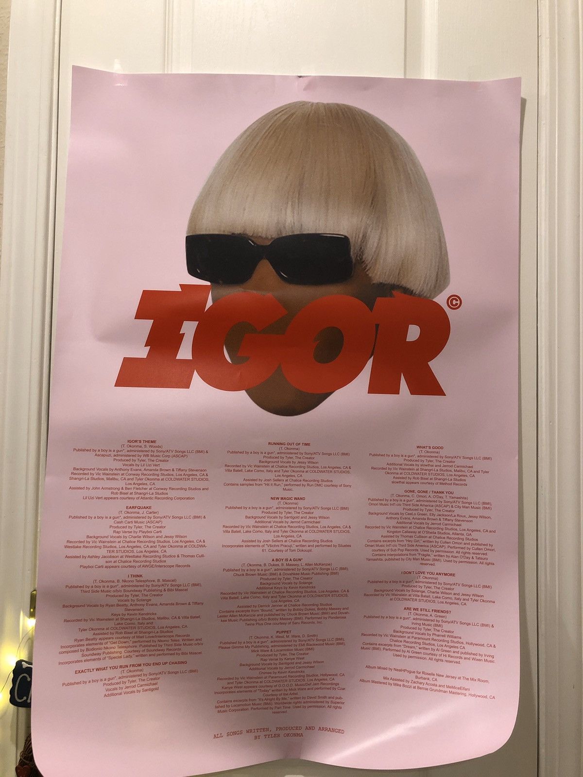 Golf Wang × Tyler The Creator Igor tour production poster | Grailed