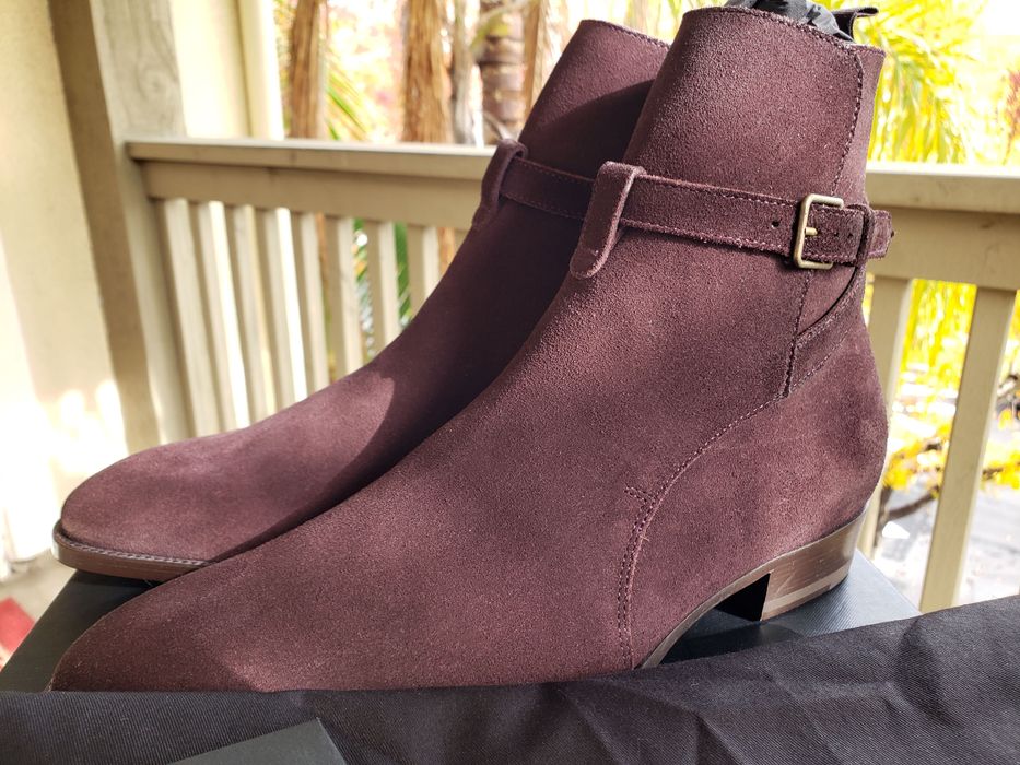 Saint Laurent Paris *FINAL DROP* SLP Wyatt Jodhpur Suede Boots | Grailed