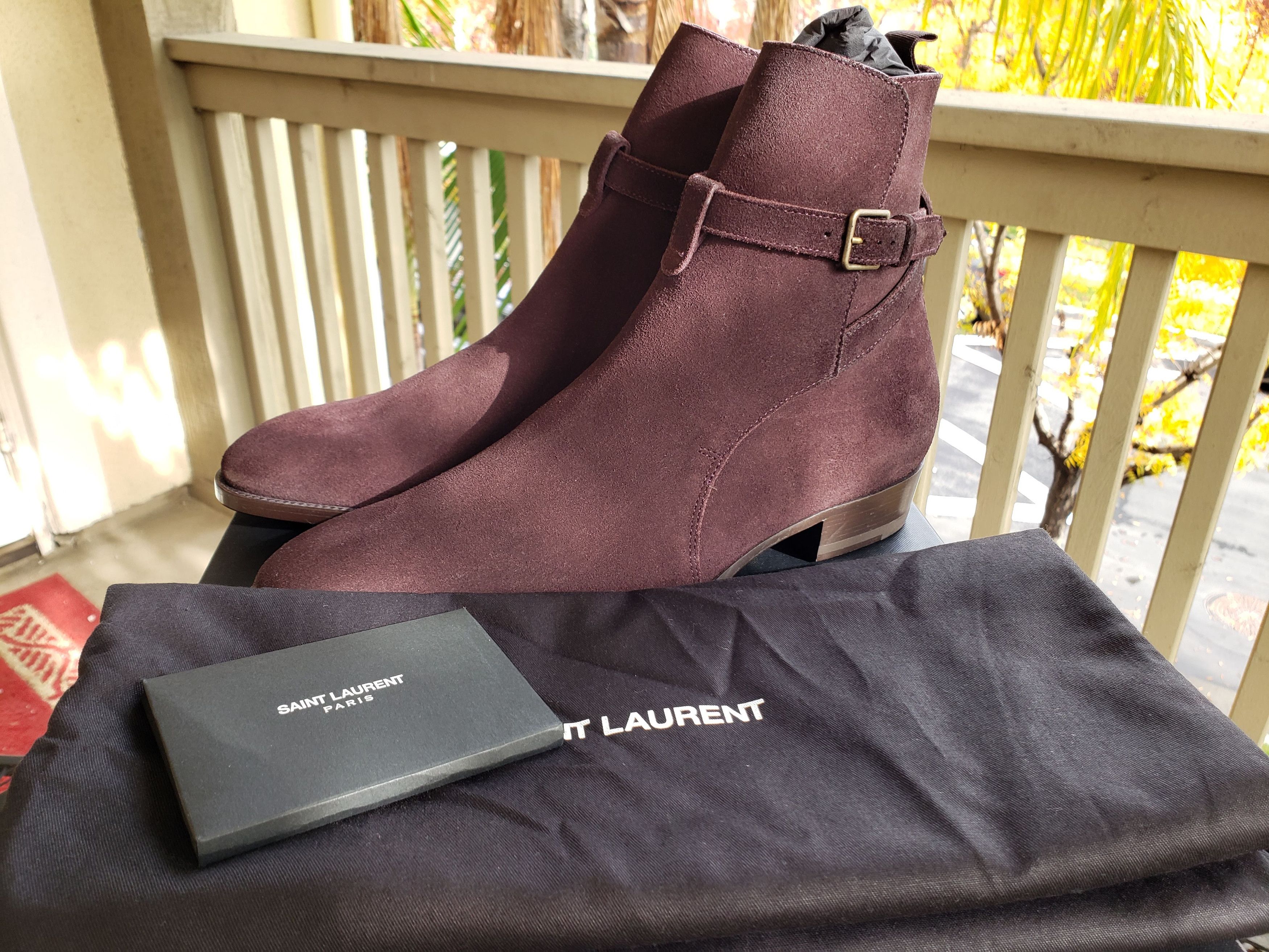 Saint Laurent Paris *FINAL DROP* SLP Wyatt Jodhpur Suede Boots | Grailed
