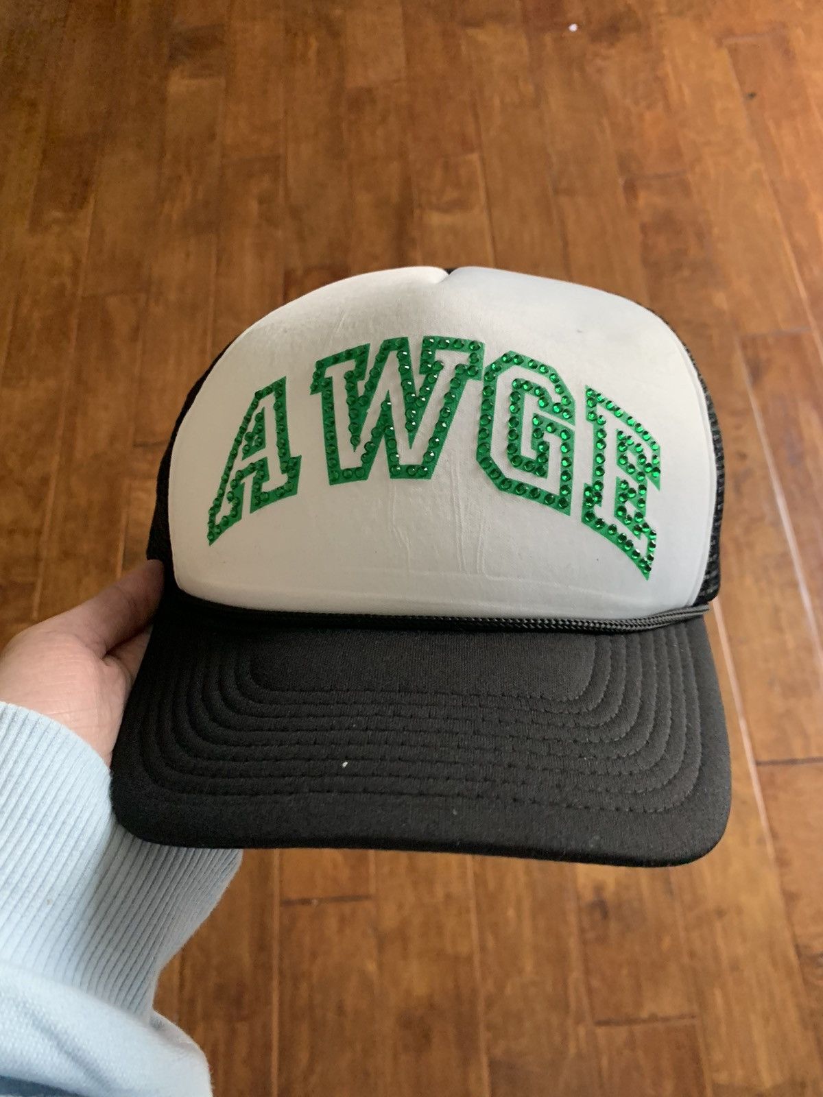 A$AP Rocky × AWGE AWGE ASAP Rocky Rhinestone Trucker Hat | Grailed