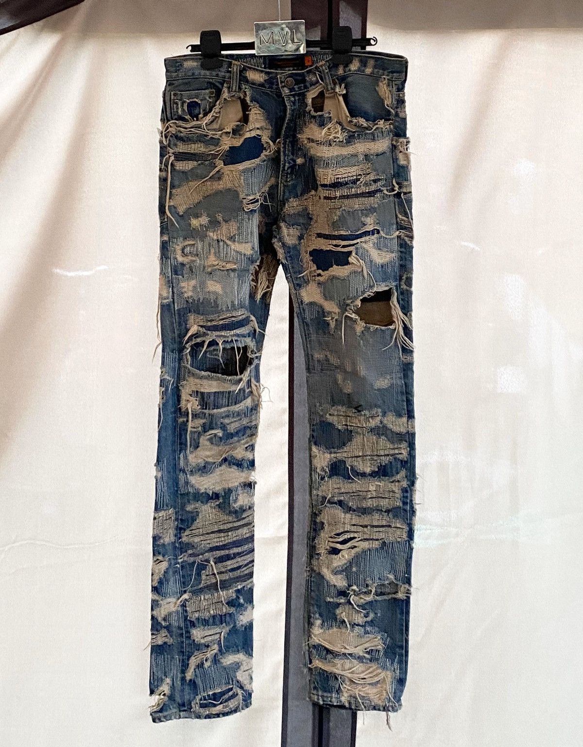 Undercover Undercover 85 ‘Arts and & Crafts’ AW05 Blue Denim Size 2 ...