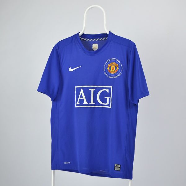 Nike Vintage Nike Manchester United Aig Blue Kit Jersey 08/09 M | Grailed