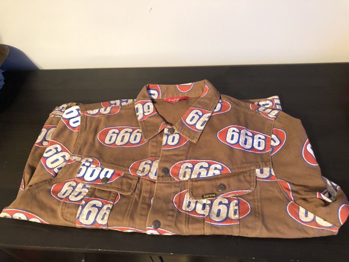 Supreme 666 Denim Trucker Jacket | Grailed