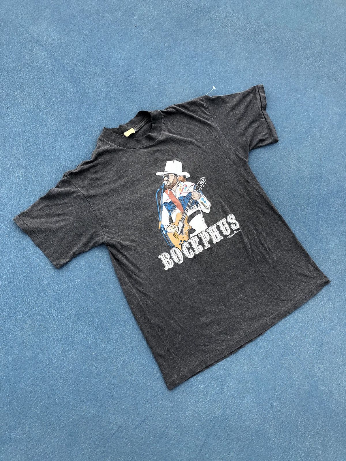 Screen Stars × Vintage 1986 Bocephus Hank Williams Jr Rock-A-Billy Tee ...