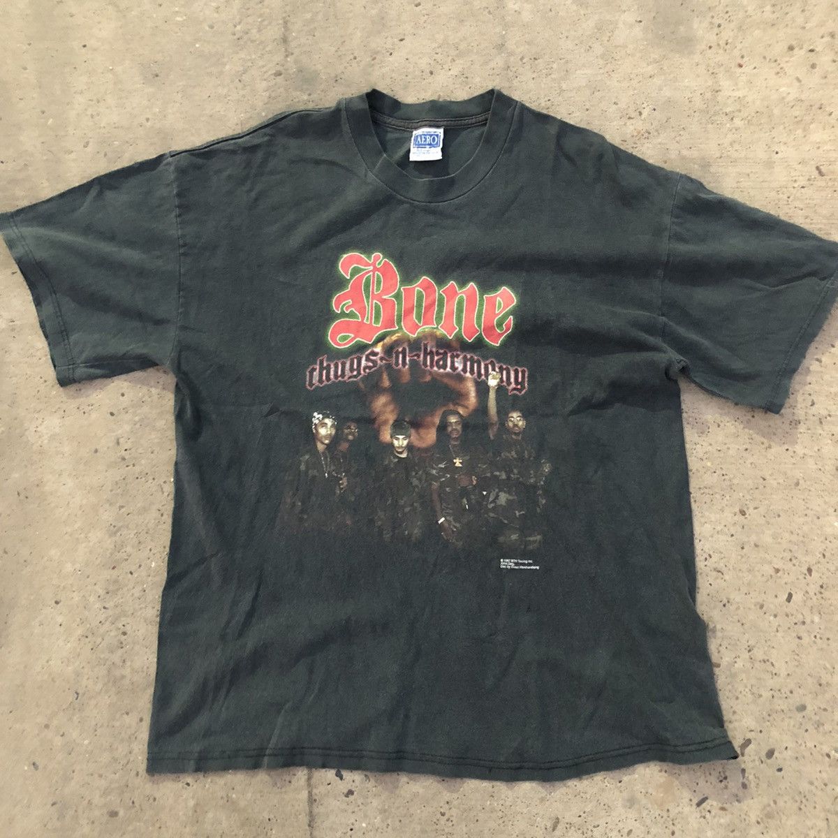 Vintage Rare vintage 90s BONE THUGS N HARMONY rap tee art of war | Grailed