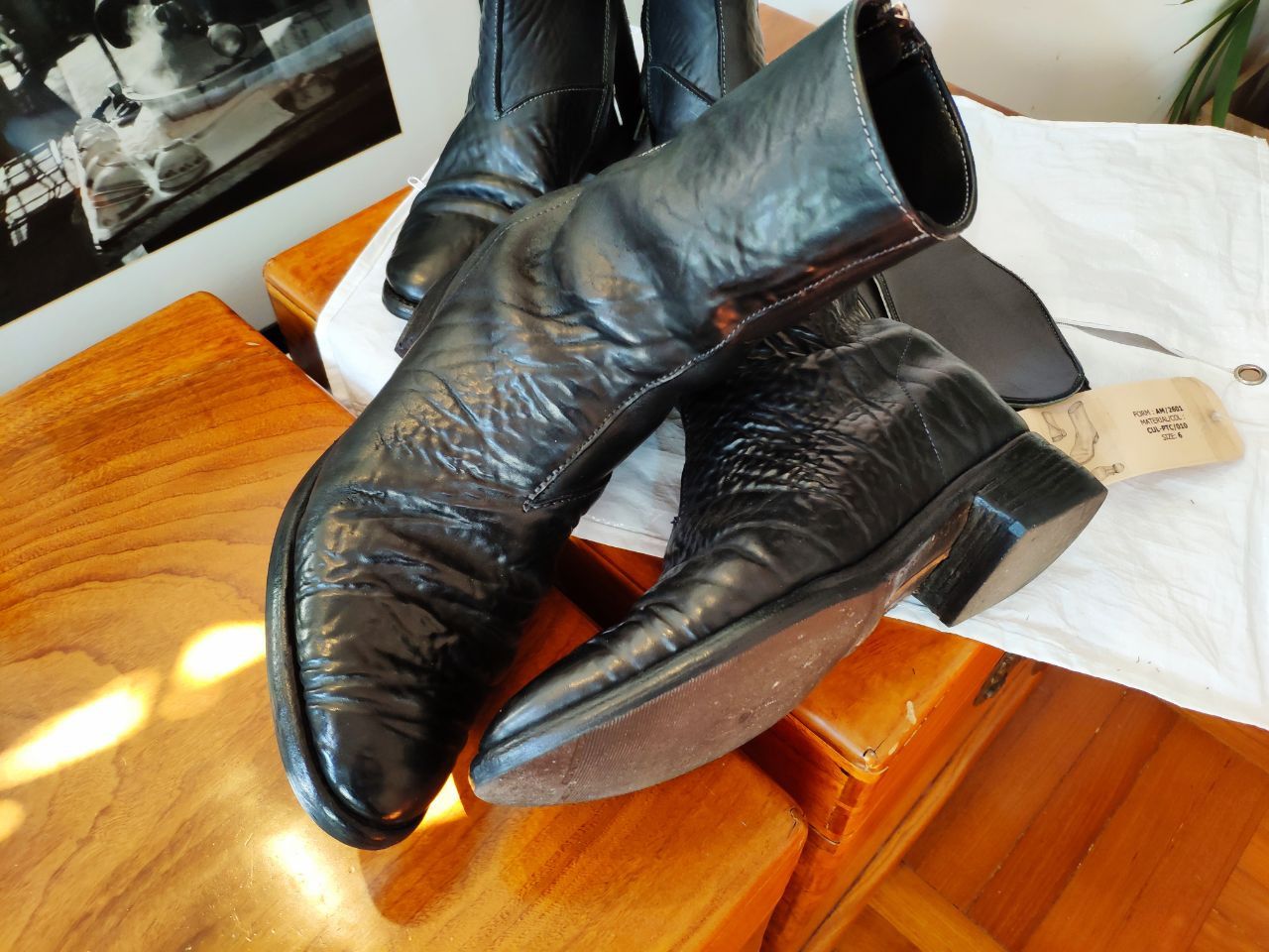 Carol Christian Poell BLACK CCP TORNADO BOOTS AM/2601 CUL-PTC/010 (full ...