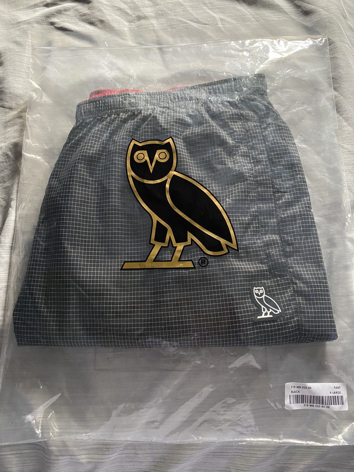 Octobers Very Own Grid windbreaker sweats | Grailed