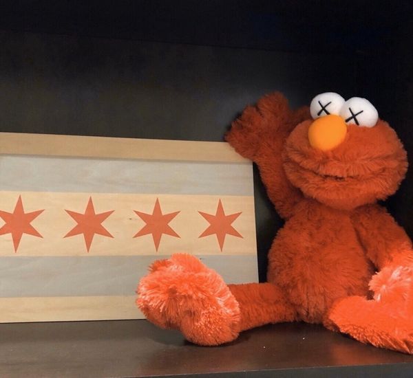 Uniqlo Kaws X Uniqlo X Sesame Street Elmo Plush Toy | Grailed