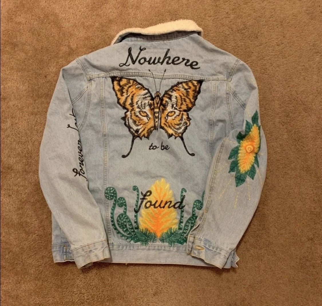 Zara Denim jacket tiger patch | Grailed