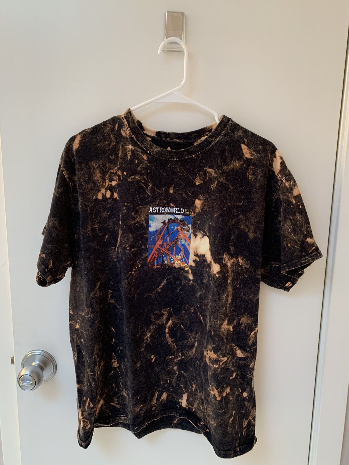 Travis Scott CUSTOM Travis Scott Astroworld Rollercoaster Tour Tee ...