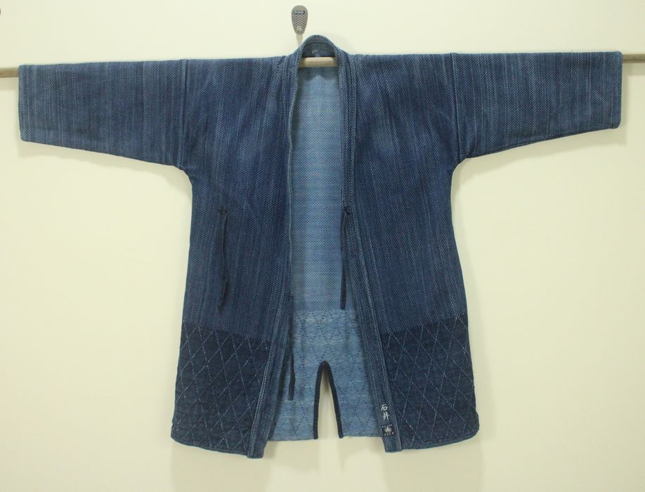 Vintage KENDO Jacket KENDOGI Indigo Japanese Samurai Jacket Noragi ...