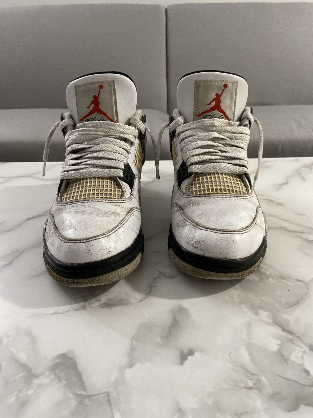 Jordan Brand Jordan 4 Retro 2016 White Cement Sz 8.5 SUPER BEAT USED ...