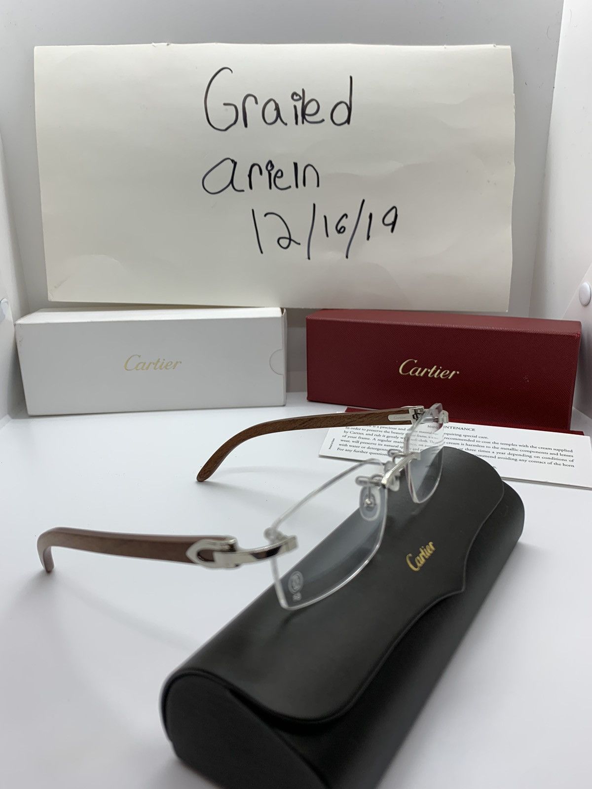 Cartier Cartier C Decor wood frames | Grailed
