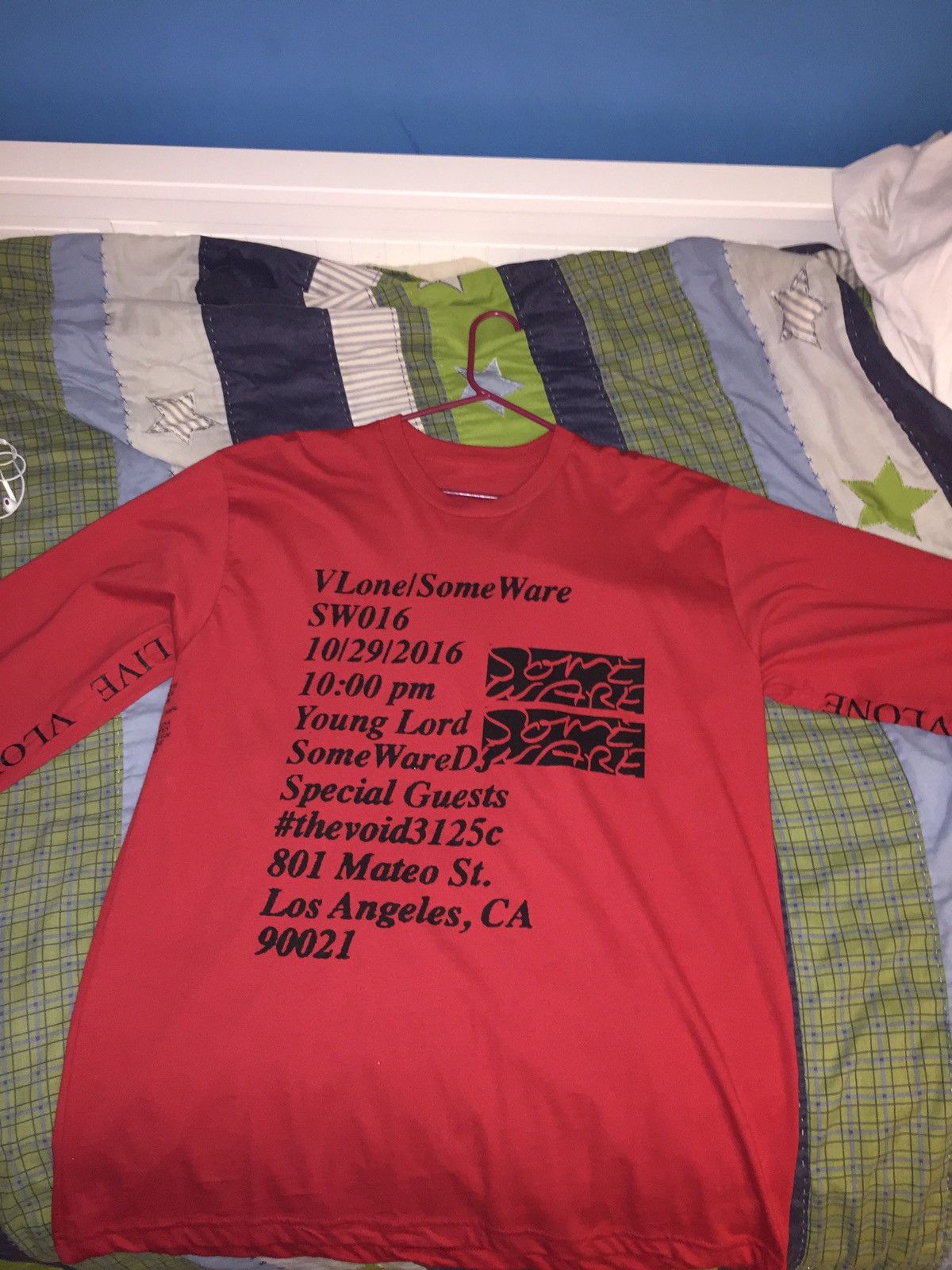 Asap Rocky Vlone LA Pop Up Long Sleeve | Grailed