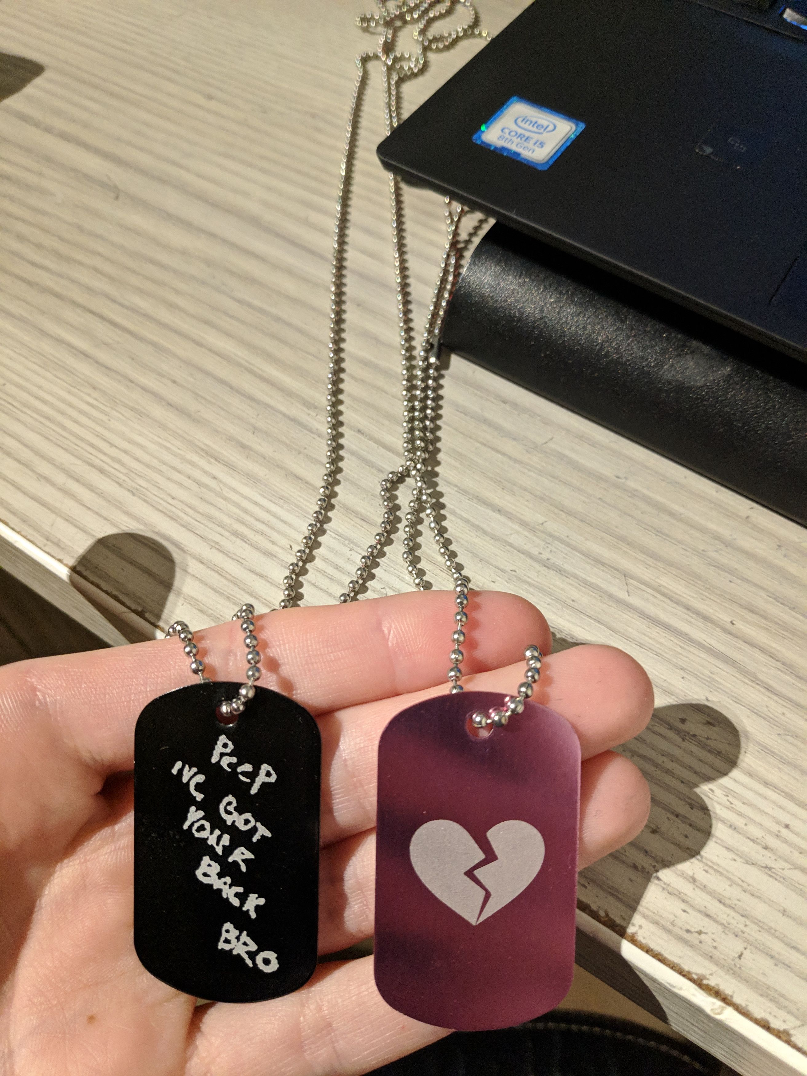 Lil Peep LIL PEEP DOG TAGS COWYS PT2 | Grailed