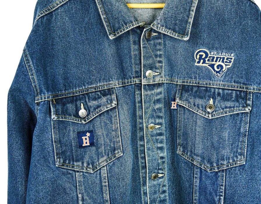 Vintage Vintage ST LOIUS RAMS Denim Jean Jacket NFL Coat | Grailed