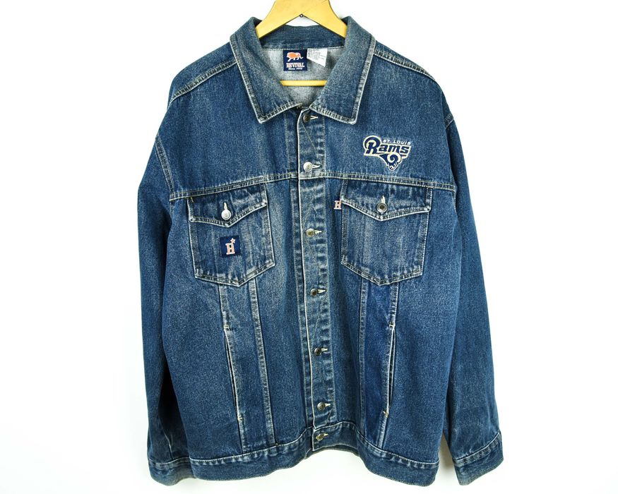 Vintage Vintage ST LOIUS RAMS Denim Jean Jacket NFL Coat | Grailed