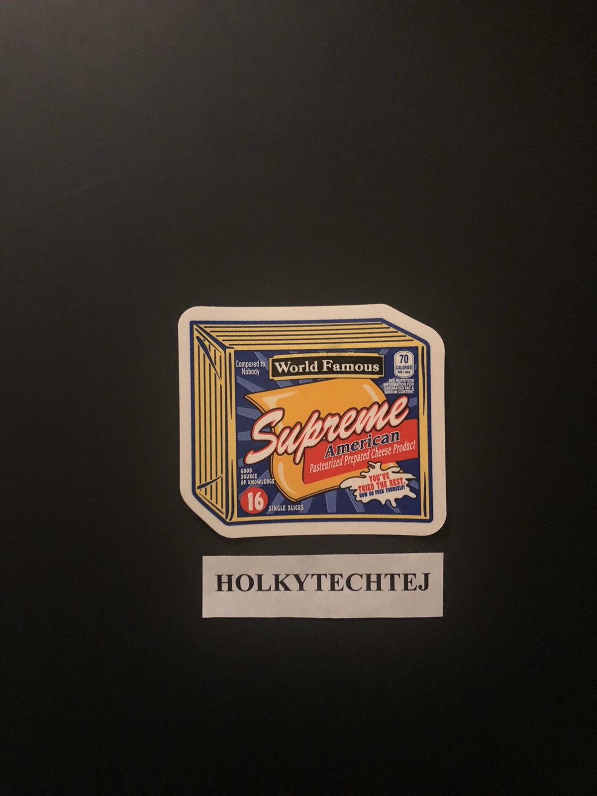 Supreme Supreme Cheese Sticker | Grailed