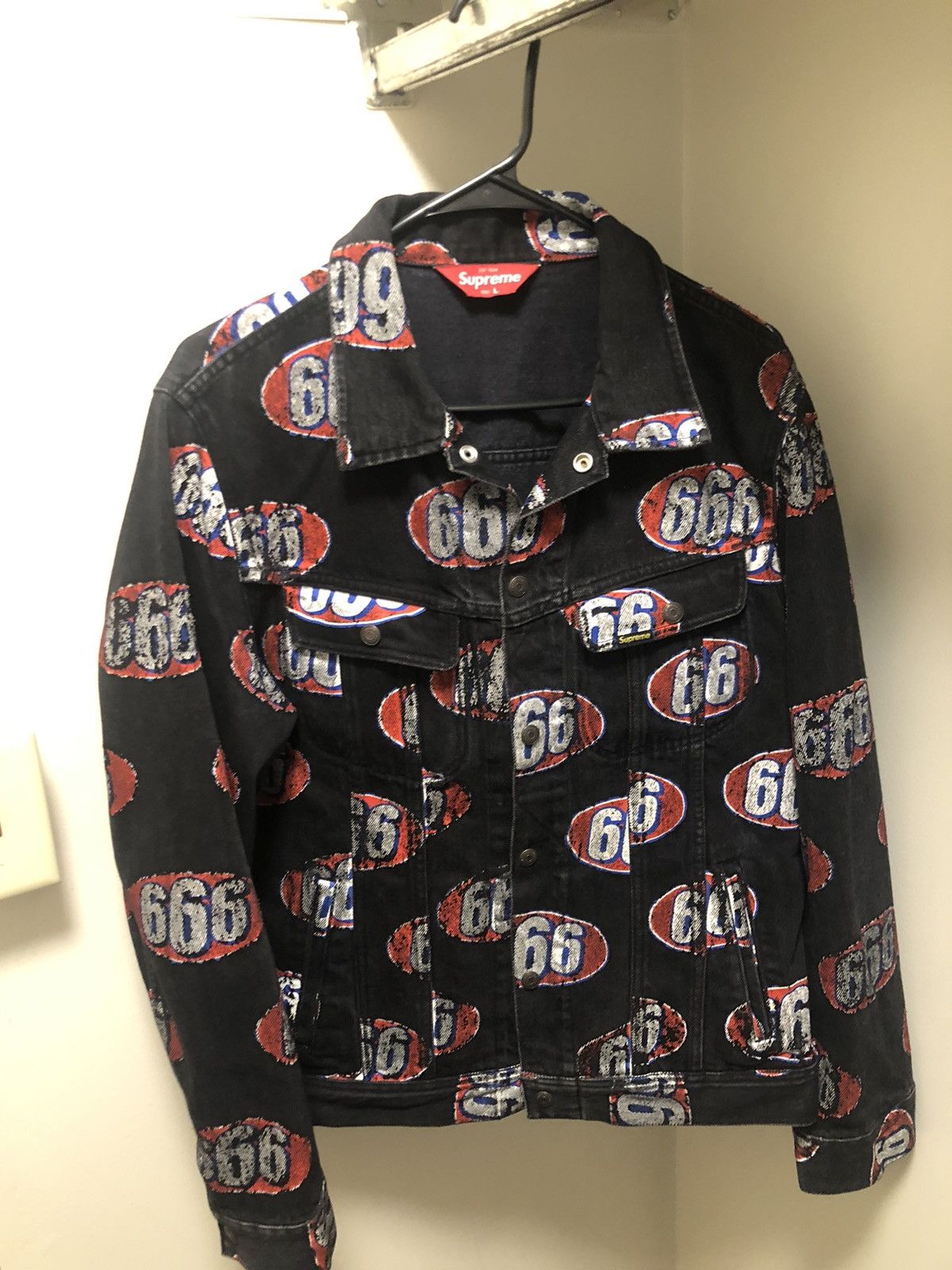 Supreme 666 Denim Trucker Jacket | Grailed