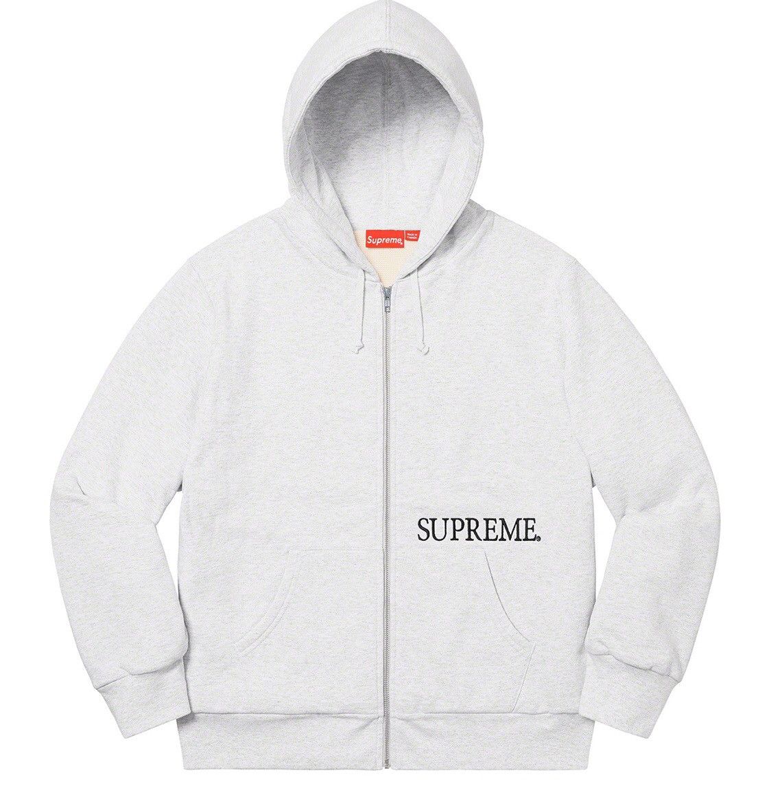 Supreme Supreme Thermal Zip Up Hooded Sweatshirt FW19 IN HAND | Grailed