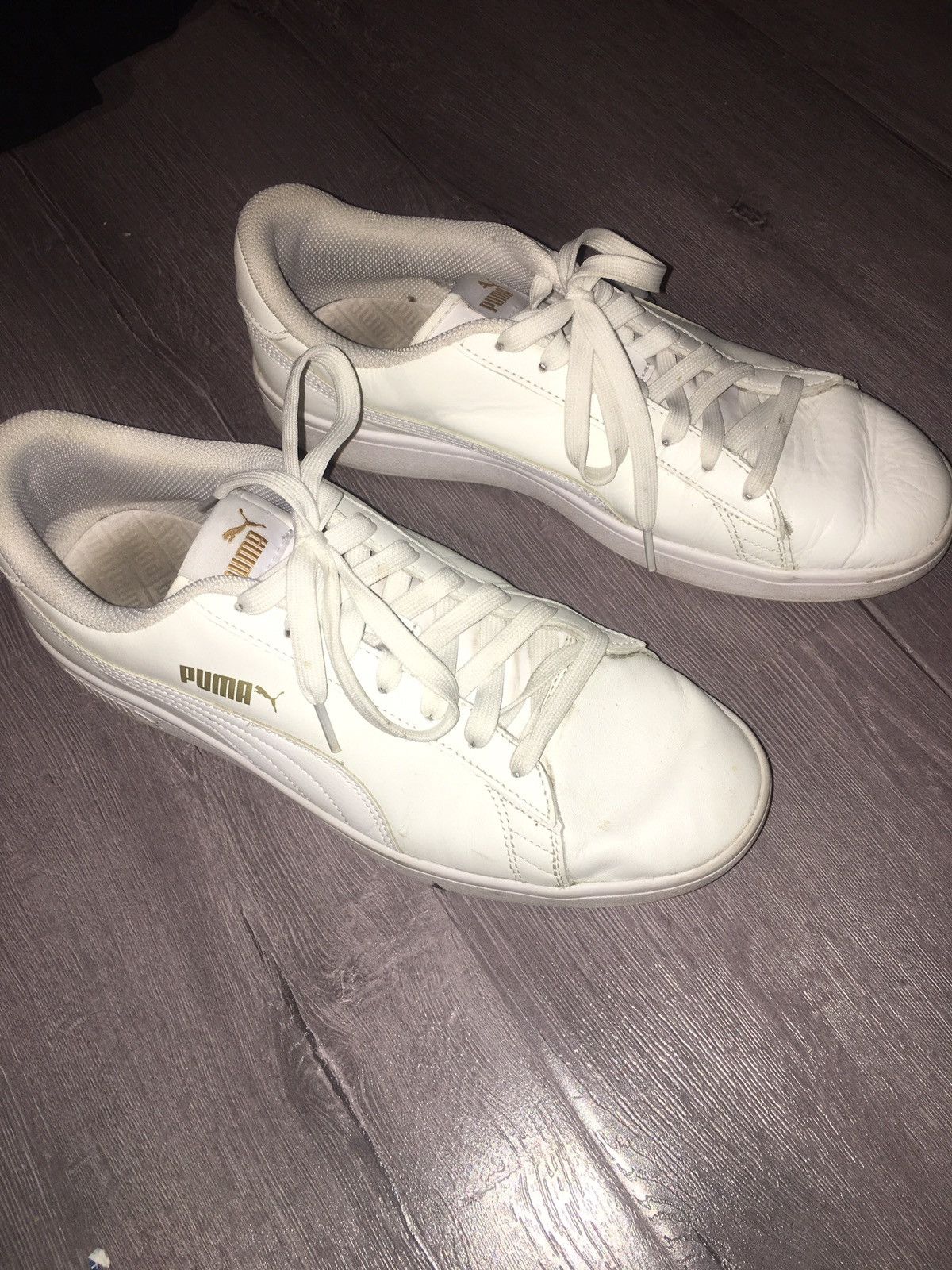 Puma Puma All White Sneakers | Grailed
