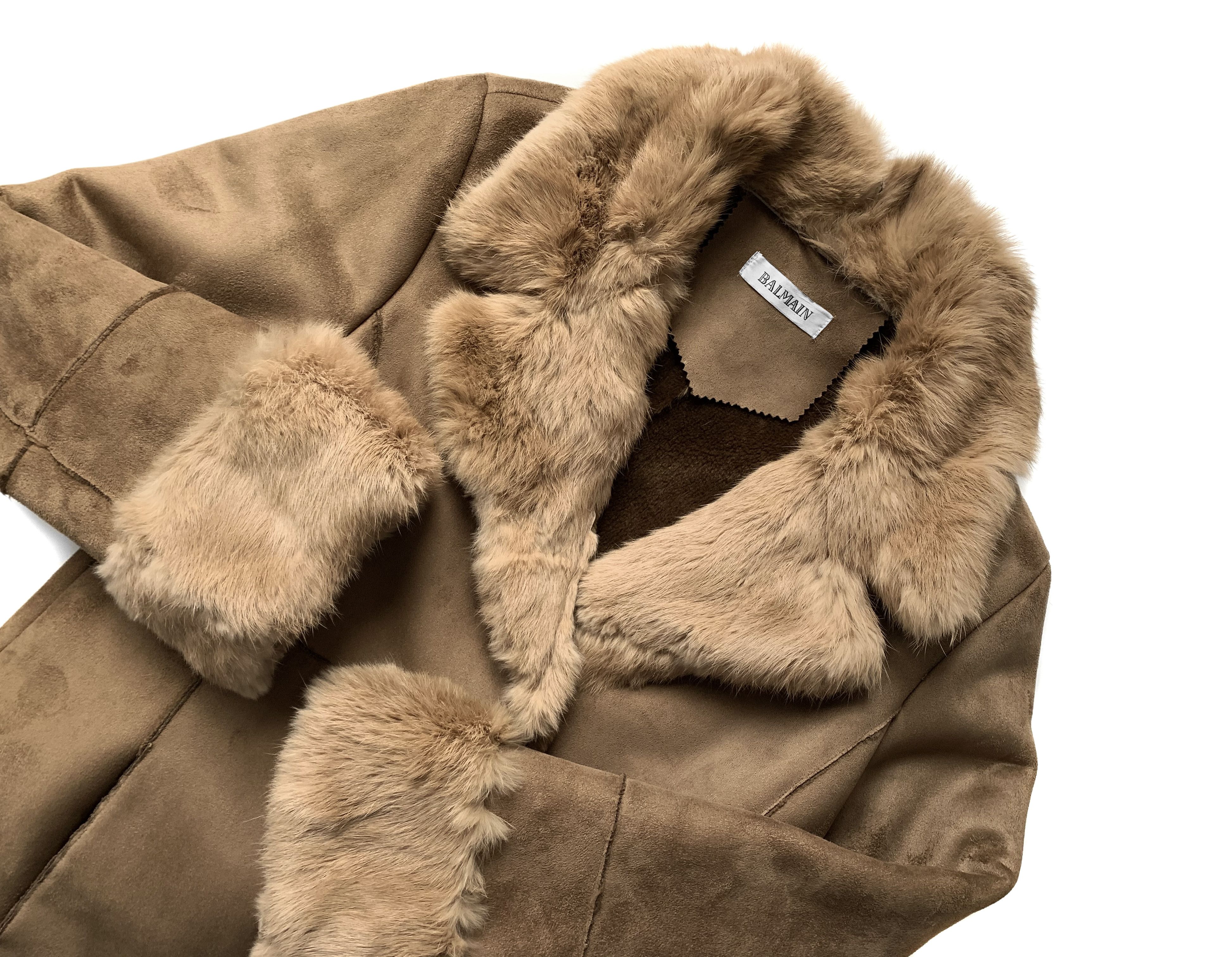 Balmain BALMAIN Paris wmn's real fur brown Coat | Grailed