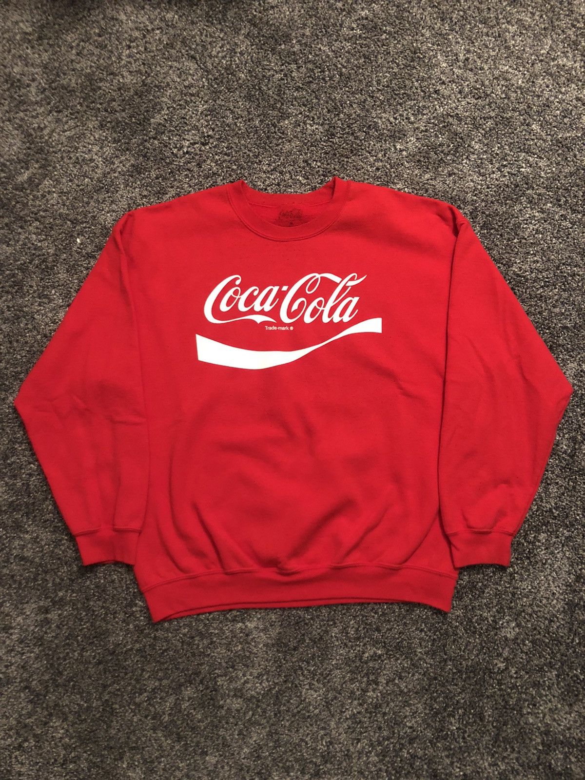 Vintage 🔥90s Coca Cola Red Screenprint Logo Vintage Crewneck | Grailed