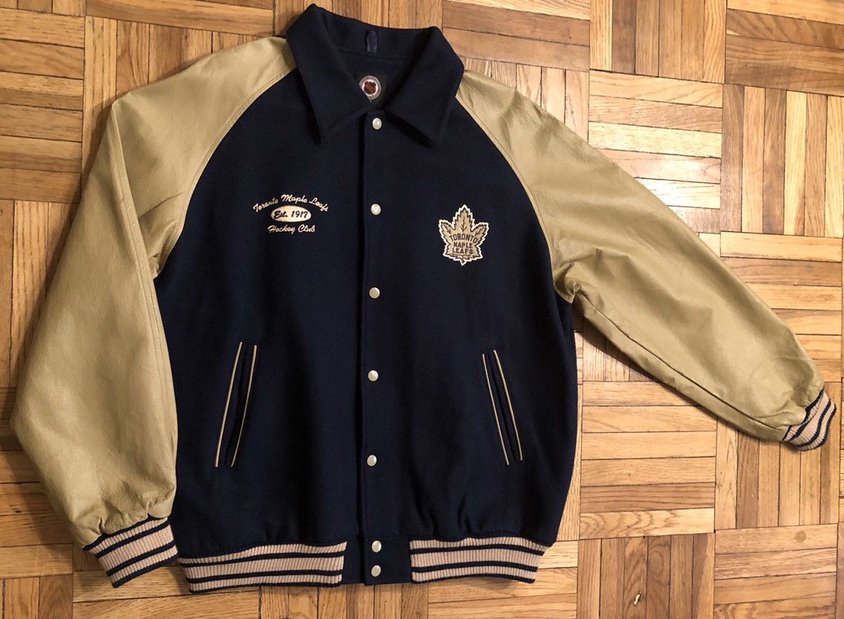NHL Toronto Maple Leafs Leather Wool Varsity Jacket XL | Grailed