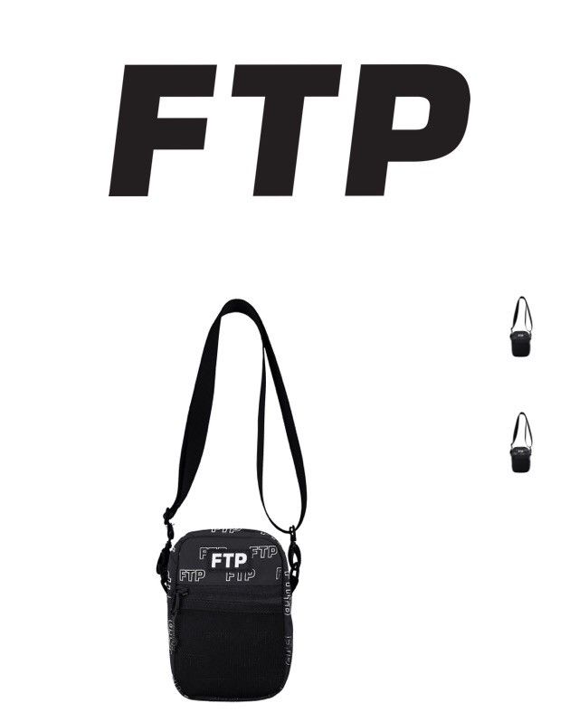 Fuck The Population FTP Outline Side Bag - Black | Grailed