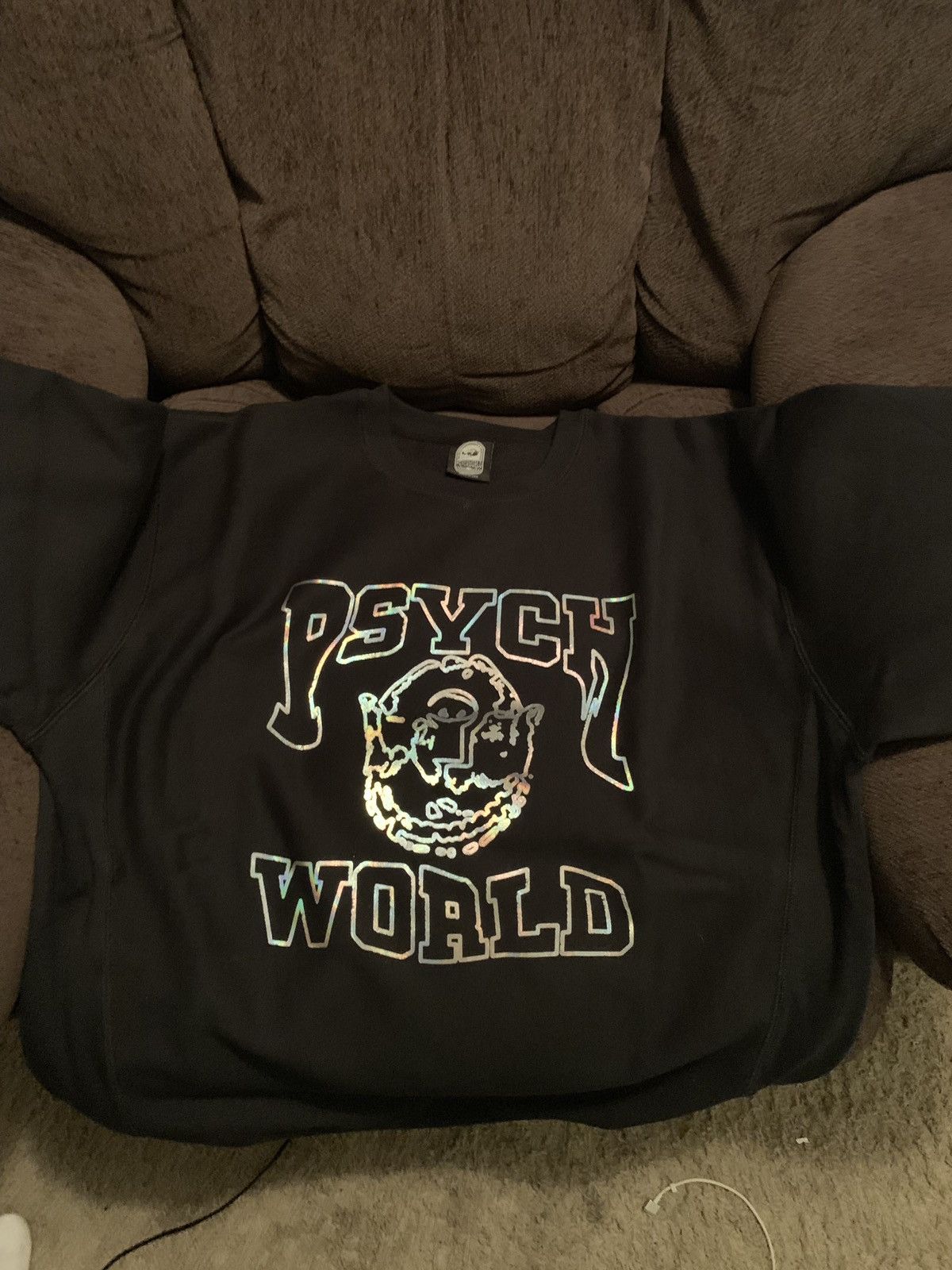 Psychworld Rare reflective logo sweatshirt | Grailed