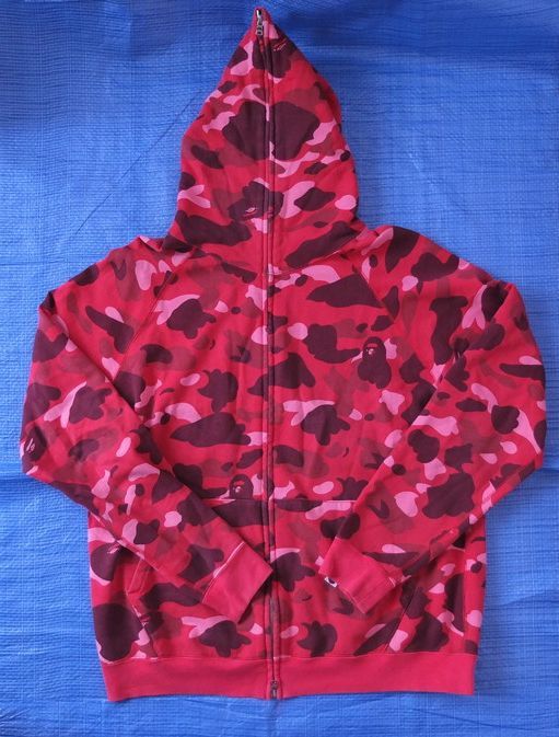 Bape RED BAPE N.E.R.D 1st (OG pharrell red color camo) HOODIE | Grailed