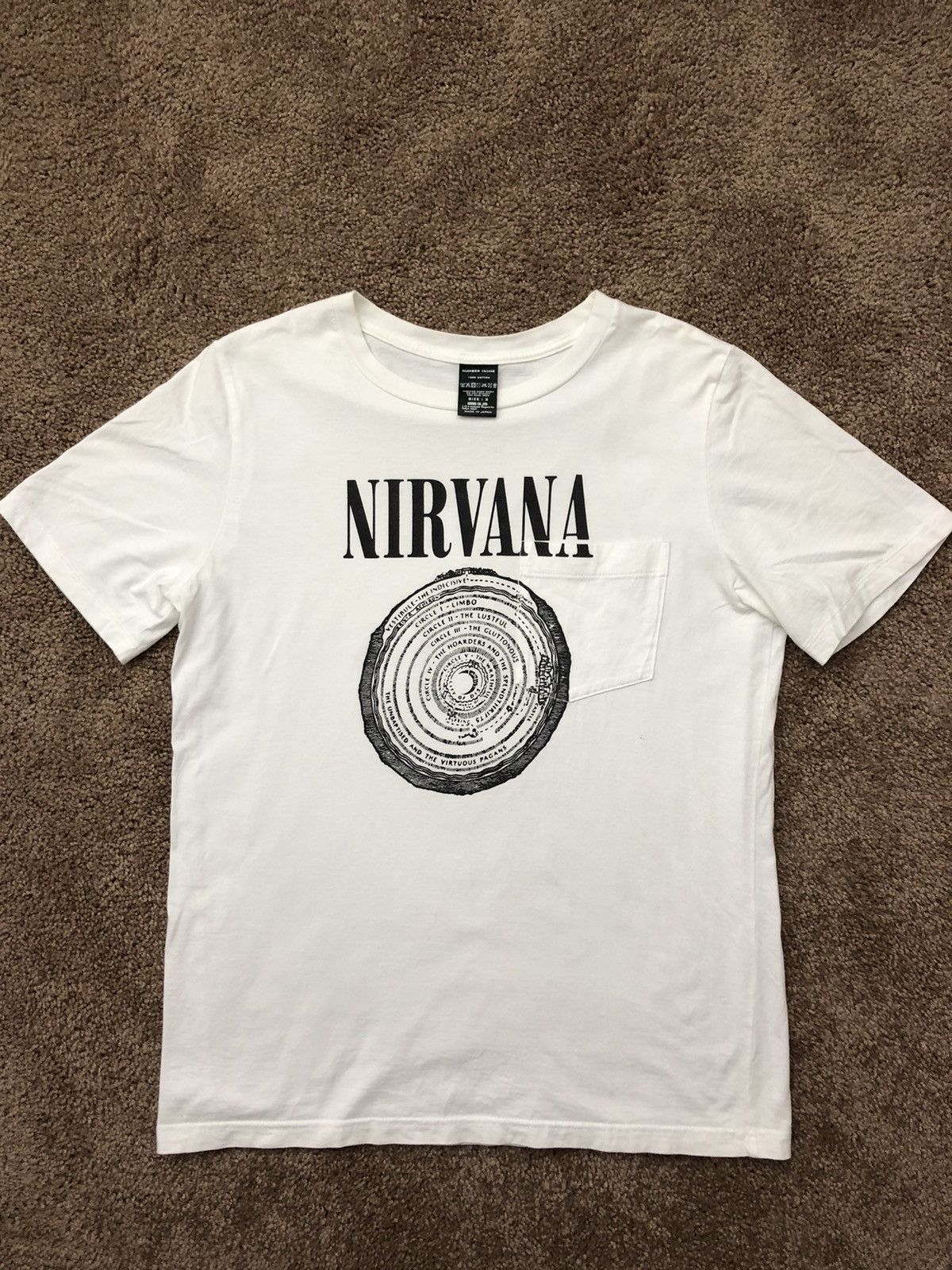 Number (N)ine Number nine nirvana pocket tee | Grailed
