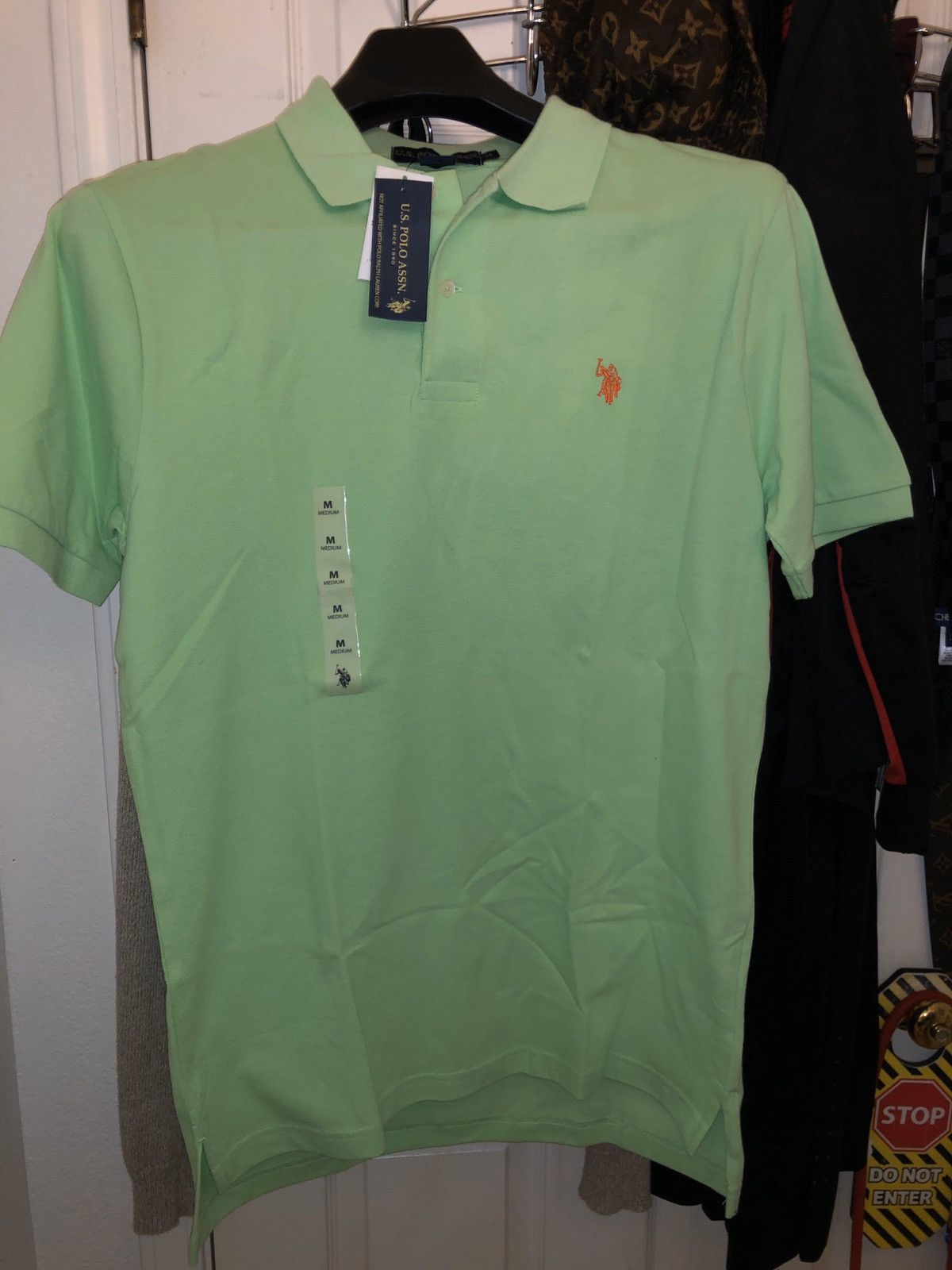 U.S. Polo Assn. US Polo Assassin Neon Green Polo | Grailed