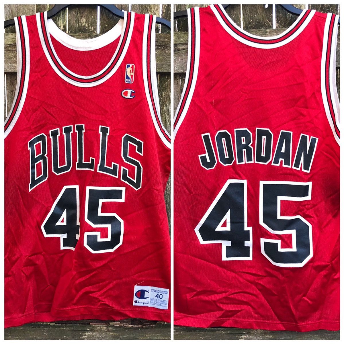 Vintage 90s Michael Jordan 45 Jersey Chicago Bulls made in USA | Grailed