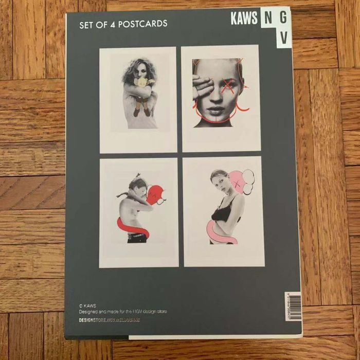 Kaws KAWS David Sims x Kate Moss Set of 4 Postcards Exclusive | Grailed