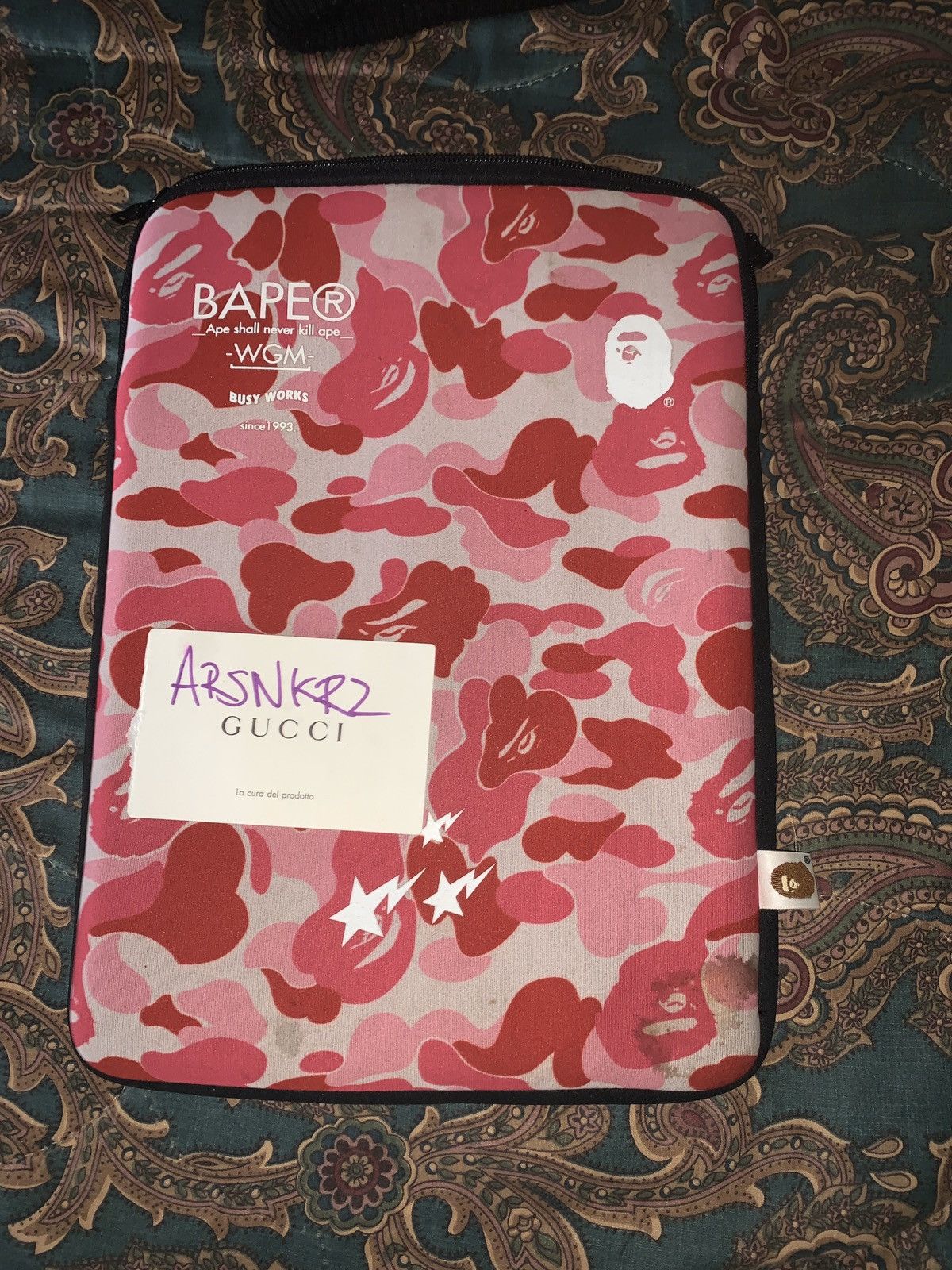 Bape Bape 13 inch laptop bag/case | Grailed