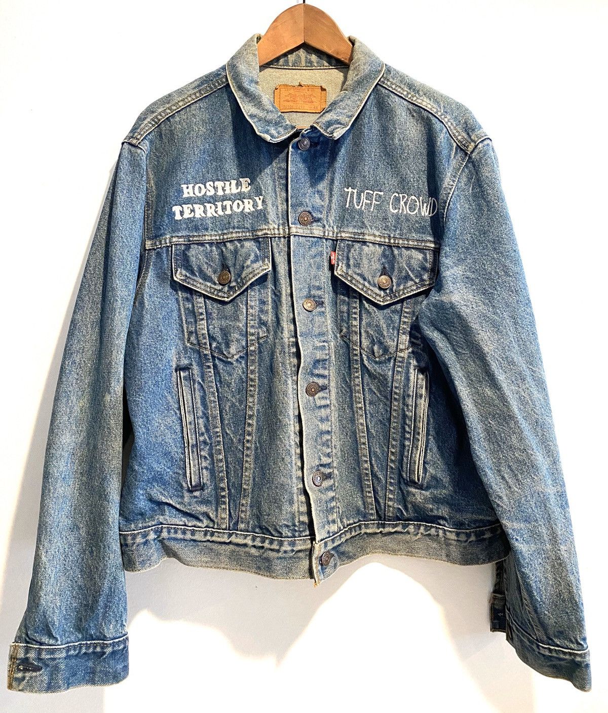 Designer Tuff Crowd Hostile Territory Denim Jacket | Grailed