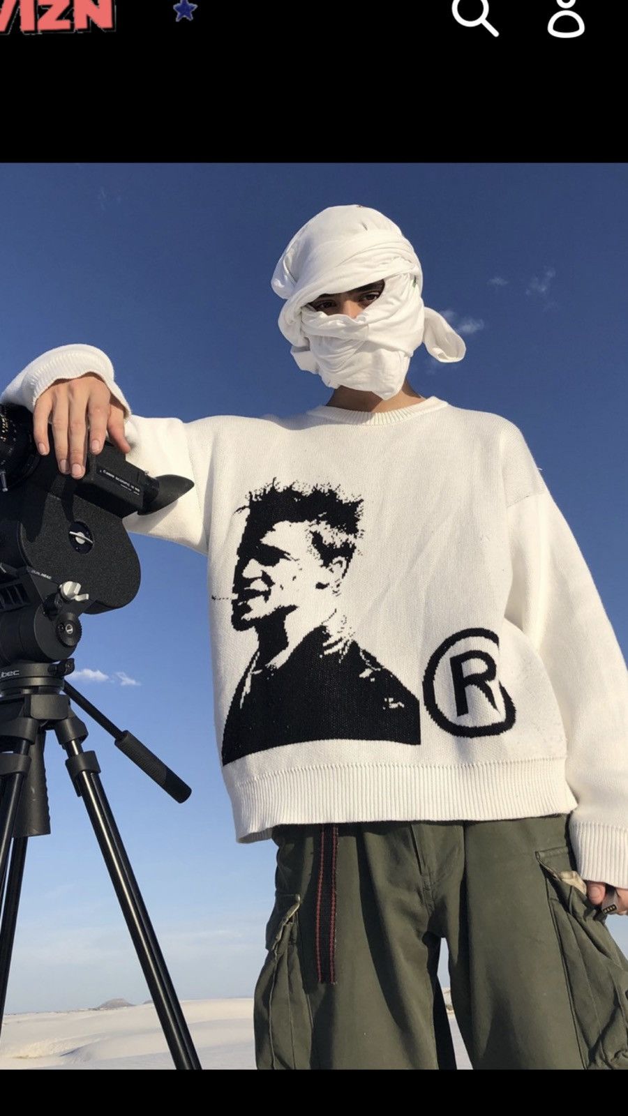 Streetwear VIZN Brad Pitt Knit | Grailed