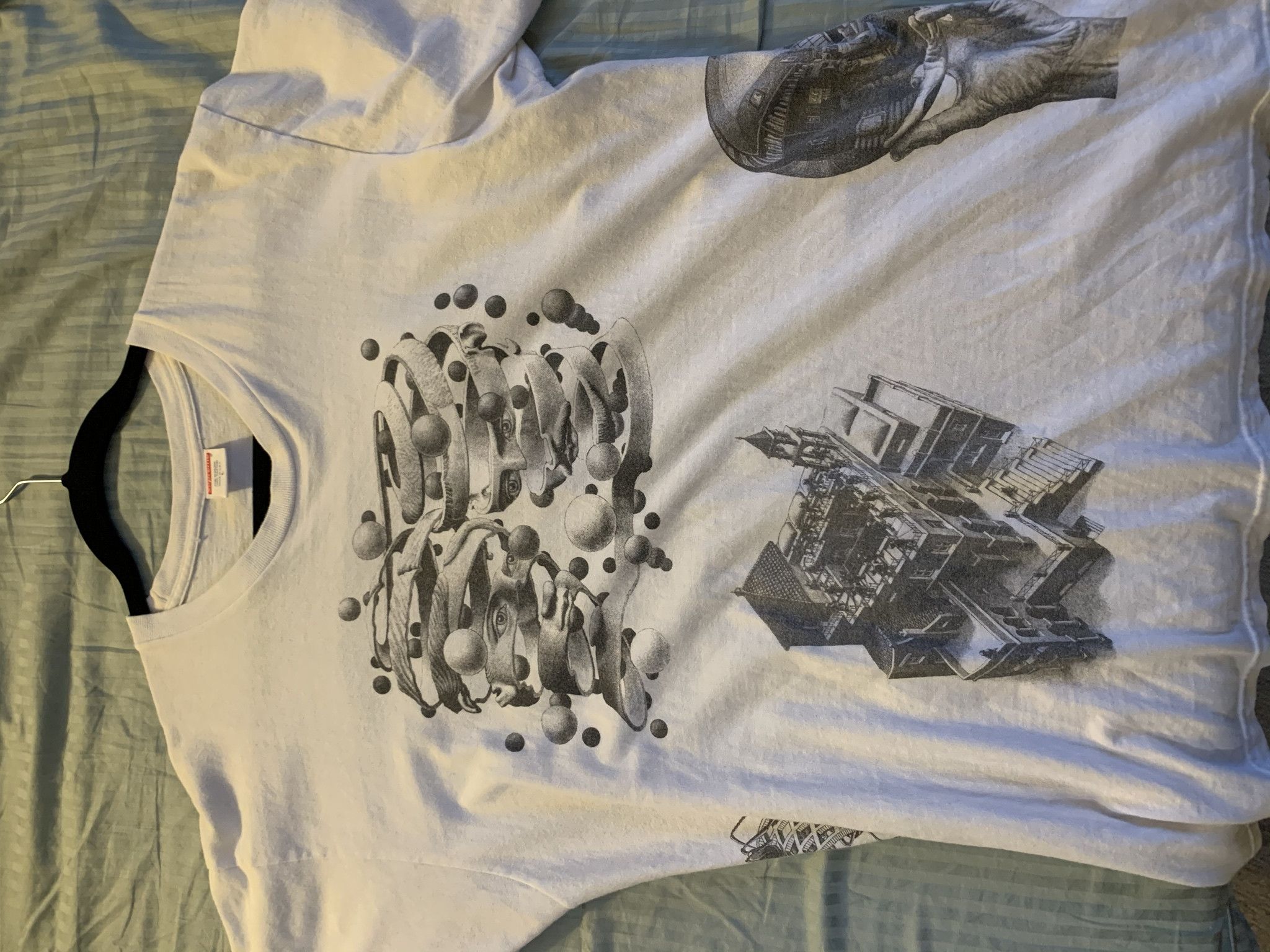 Supreme MC Escher Collage Tee | Grailed