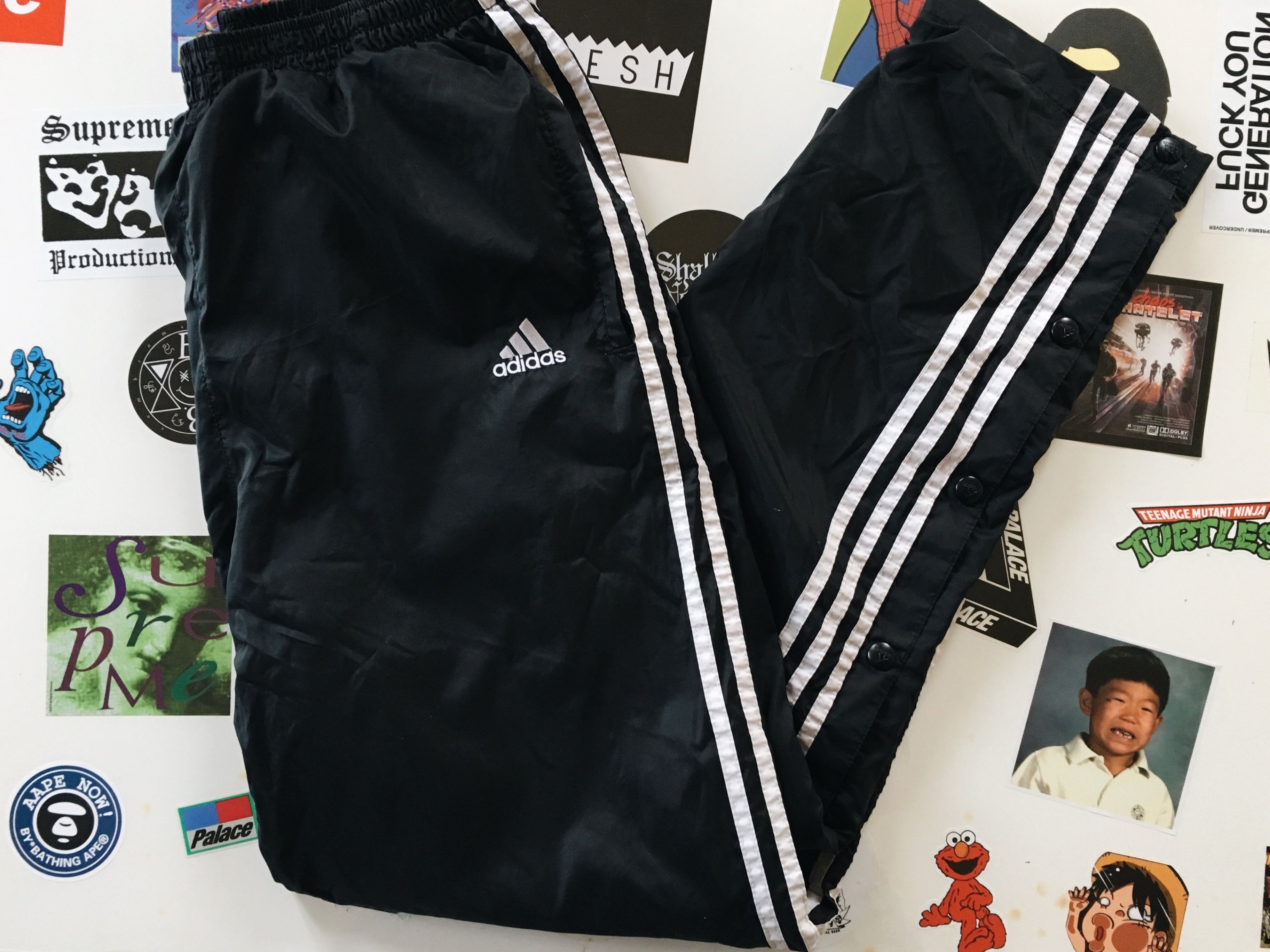 Adidas Vintage Adidas Side Popper Track Jogger | Grailed
