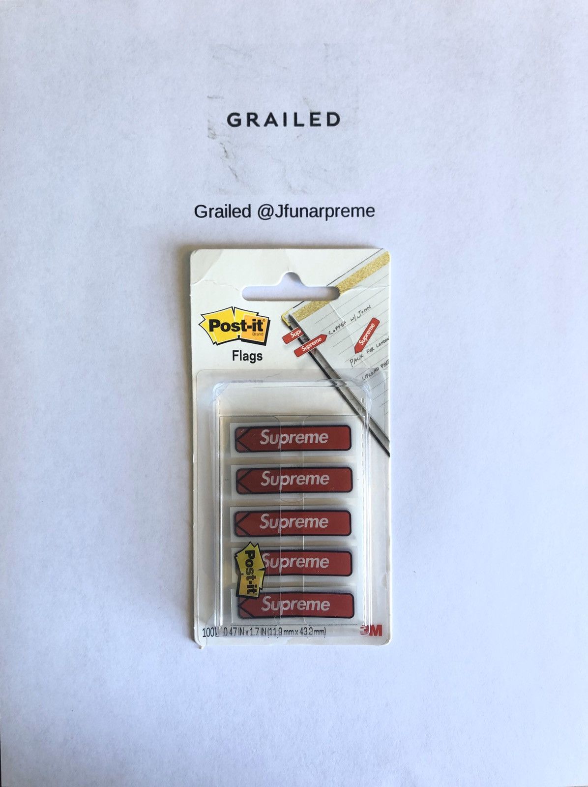 Supreme Supreme Post it Flags | Grailed