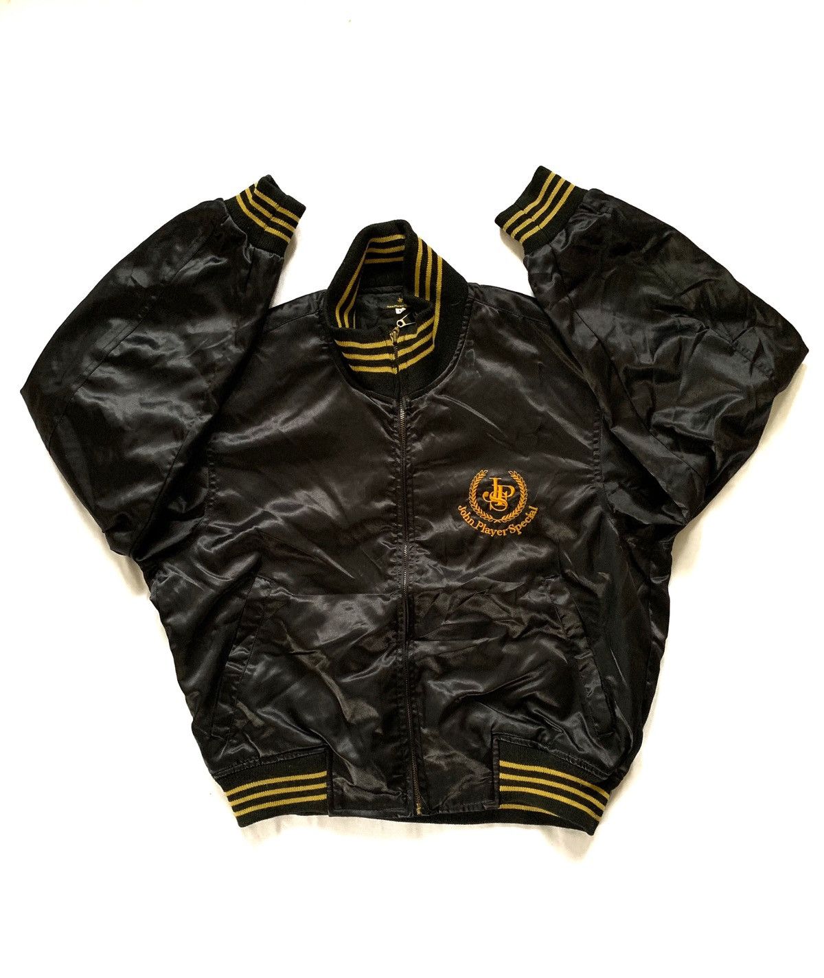 Hypebeast × Vintage Vintage John Player Special Bomber Satin Jacket ...